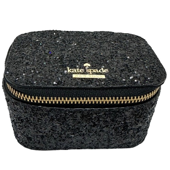 kate spade | Bags | Kate Spade Jasmine Laurel Way Black Glitter Jewelry ...